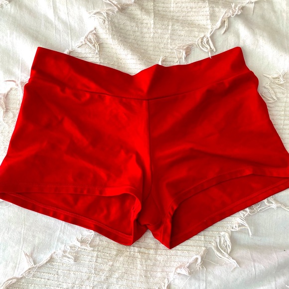 Dreamgirl | Shorts | Bright Red Spandex | Poshmark
